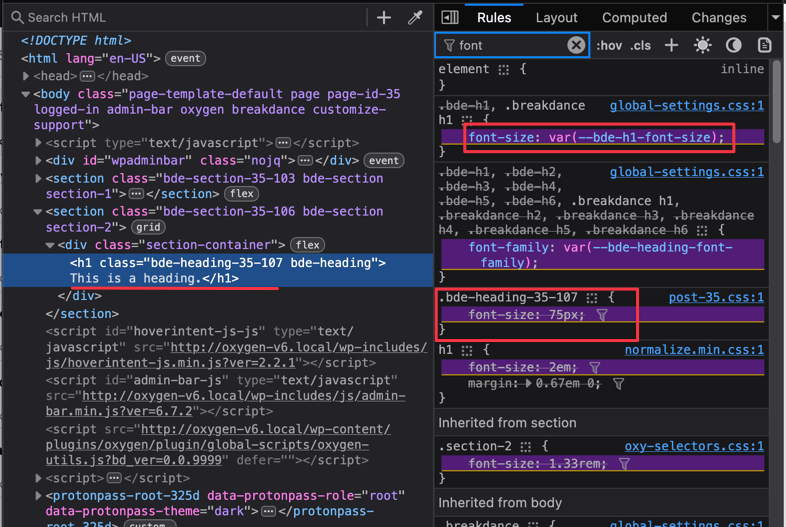 Oxygen 6 (V6 b1) - Breakdance Elements specificity · Issue #3629 · soflyy/oxygen-bugs-and ...